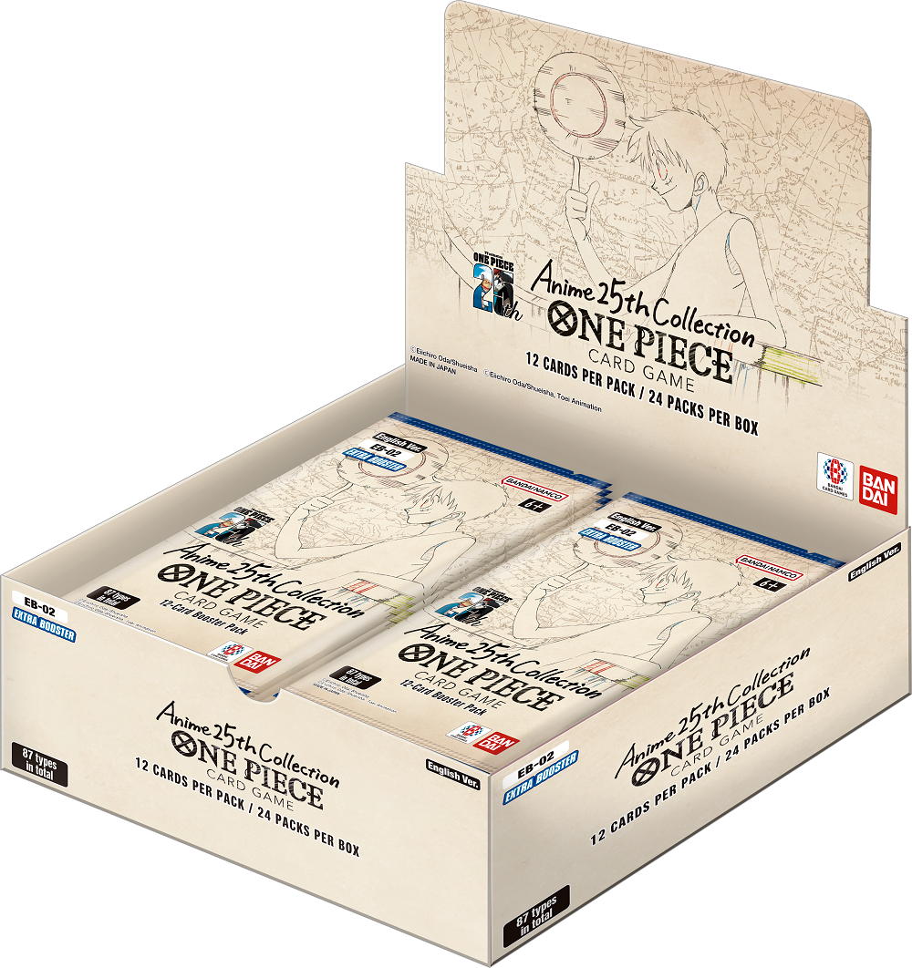 One Piece EB-02 Extra Anime 25th Collection Booster Box | Miraj Trading