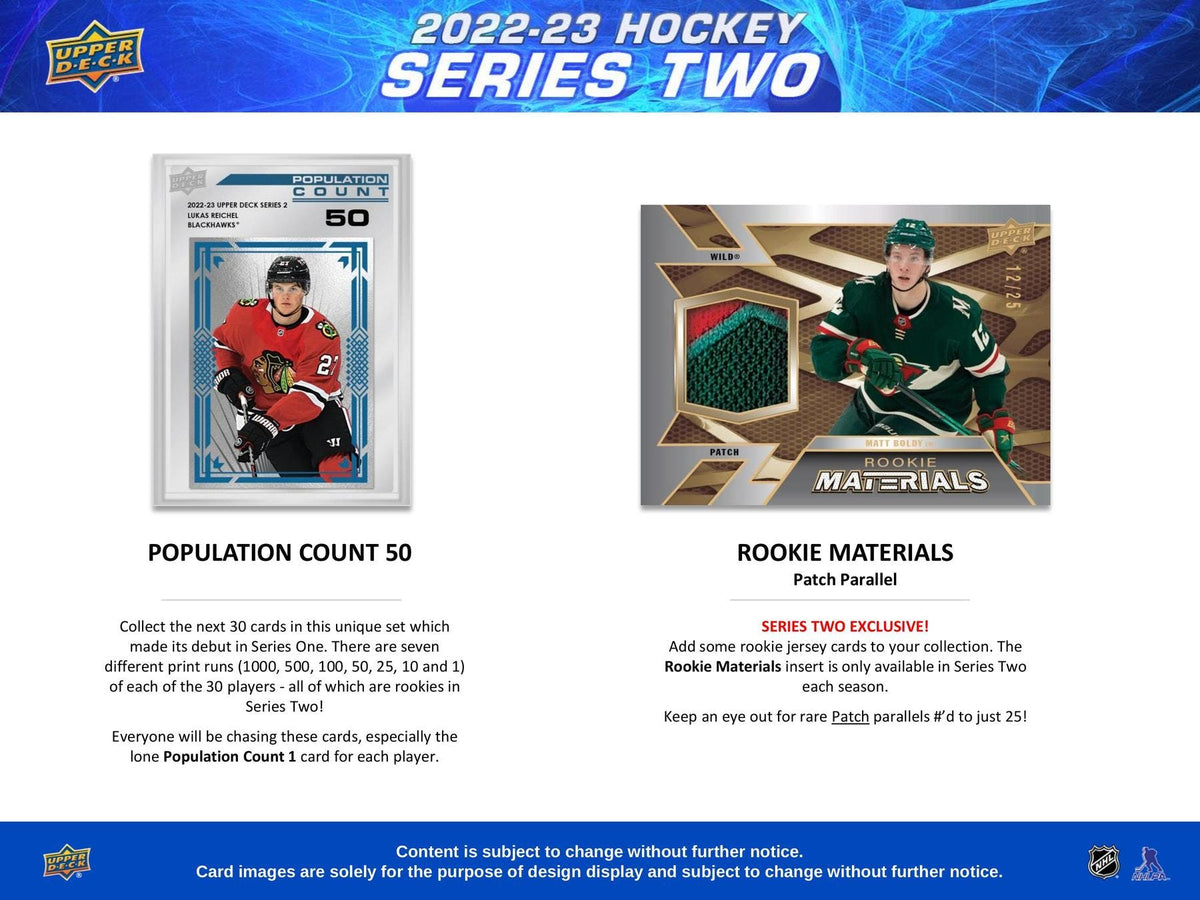 2022-23 Upper Deck Series 2 Hockey Hobby Box | Miraj Trading