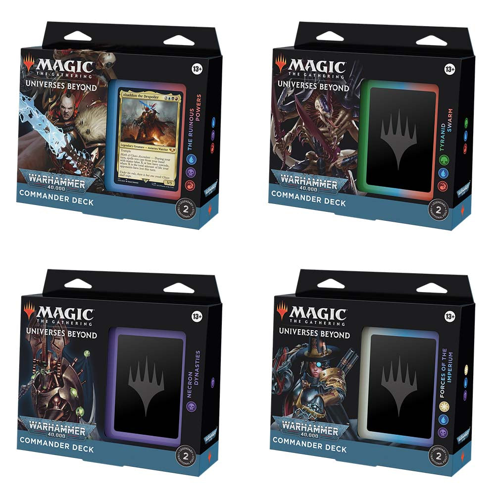 Magic The Gathering: Warhammer 40000 Commander Regular Deck Set of 4 ...